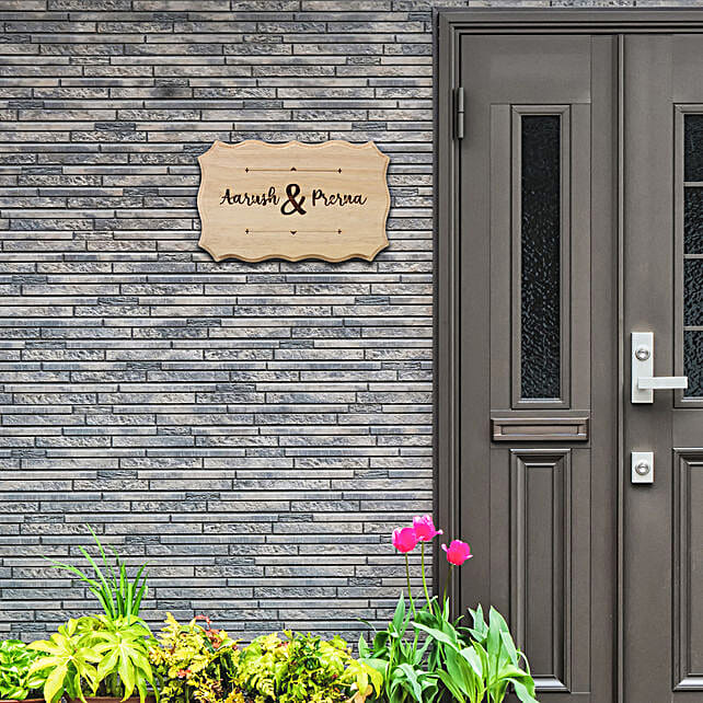 Buy/Send Personalised Wooden Name Plate Online- FNP