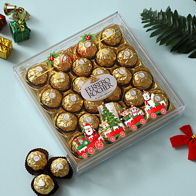 Buy/Send Christmas Wishes Ferrero Rocher Box- 24 Pcs Online- FNP