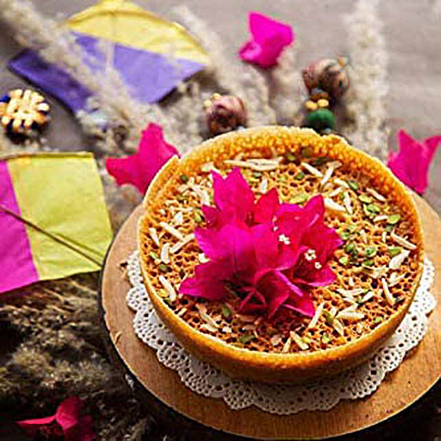 Buy/Send Ghewar Sweet- 300 Gms Online- FNP