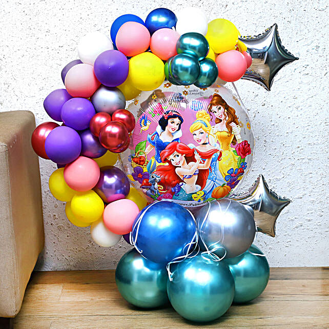 Buy/Send Disney Princess All Characters Balloon Arrangement Online- FNP