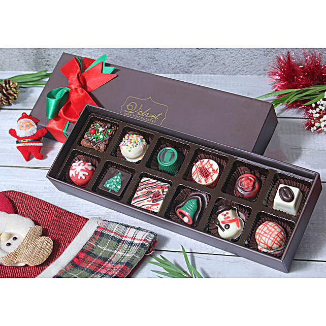 Buy/Send Christmas Special Assorted Chocolates Box- 12 Pcs Online- FNP