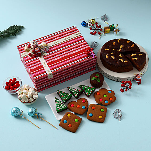 Buy/Send Christmas Celebration Red Hamper Box Online- FNP