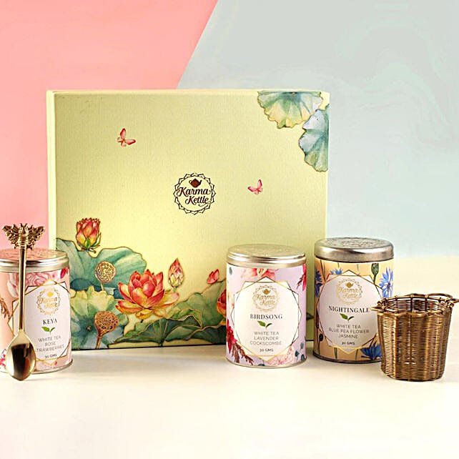 Buy/Send Malini Signature White Tea Gift Box Online- FNP