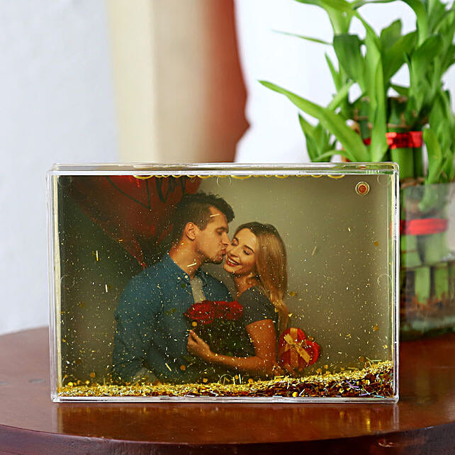 Buy/Send Personalised Glitter Floating Photo Frame Online- FNP