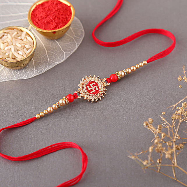 Buy/Send Sneh Divine Swastika Rakhi Online- FNP