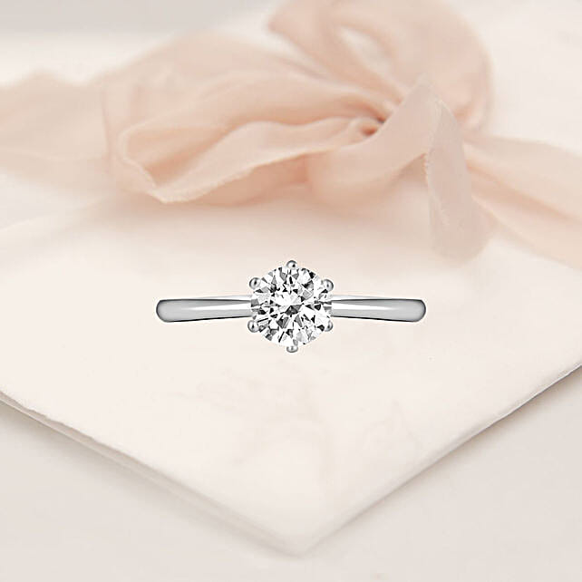 Buy/Send Giva 925 Silver Zircon Vintage Ring Online- FNP