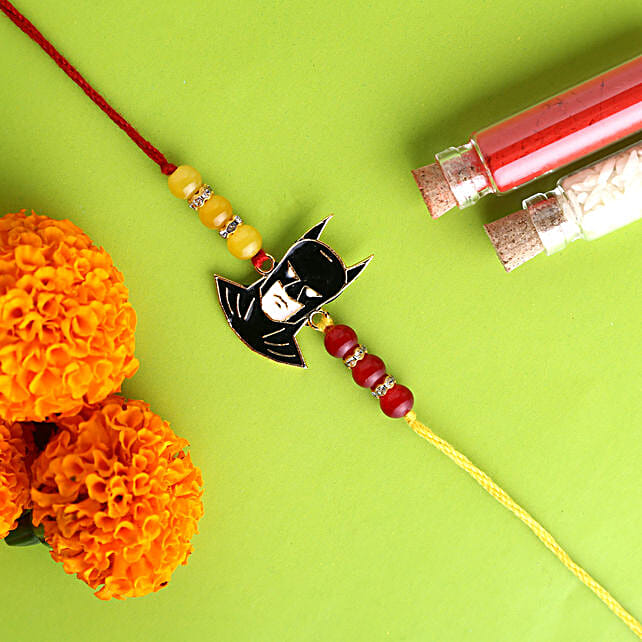 Buy/Send Sneh Designer Batman Pearl Rakhi Online- FNP