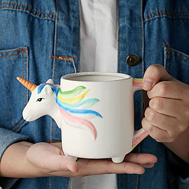 Buy/Send Rainbow Unicorn Mug Online- FNP