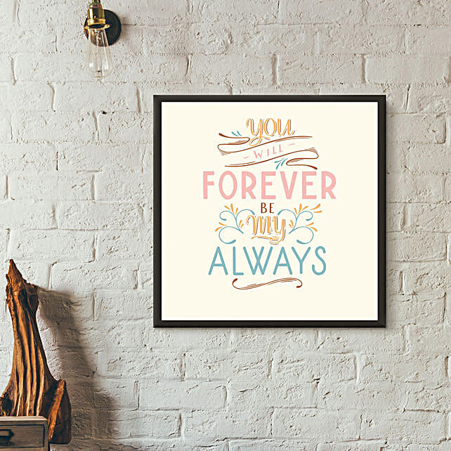 Buy/Send Be My Forever Wall Art Online- FNP