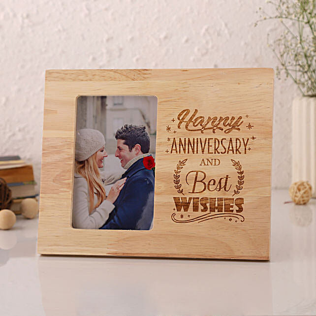Buy/Send Personalised Happy Anniversary Photo Frame Online- FNP