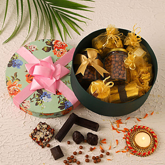 Buy/Send Festive Floral Box Hamper Online- FNP