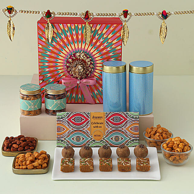 Buy/Send Shakkar Diwali Happiness Red Celebrations Box Online- FNP