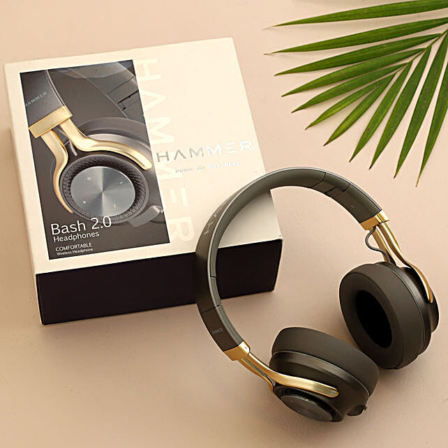 Buy/Send Hammer Bash 2.0 Grey Wireless Headphone Online- FNP