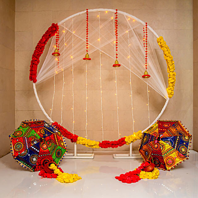 Buy/Send Colourful Diwali Decor Setup Online- FNP