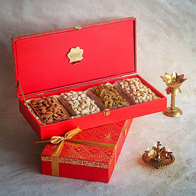 Buy/Send Red Dry Fruits Matrix Box Online- FNP