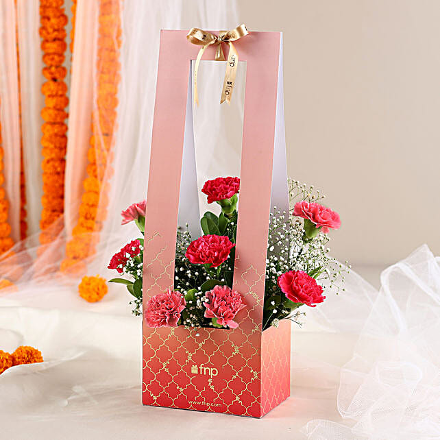 Buy/Send Sweet Pink Carnation Arrangement Online- FNP