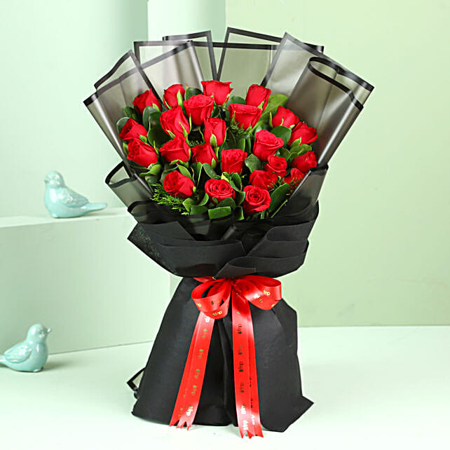 Buy/Send Red Passion Rose Bouquet Online- FNP