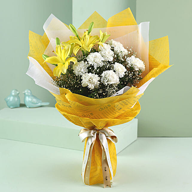 Buy/Send Sunset Inspired Floral Bouquet Online- FNP