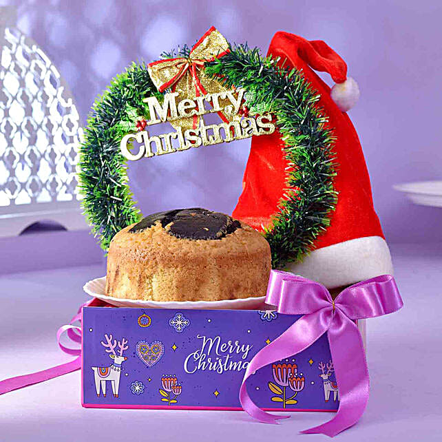 Buy/Send Choco Marble Plum Cake Hamper Online- FNP