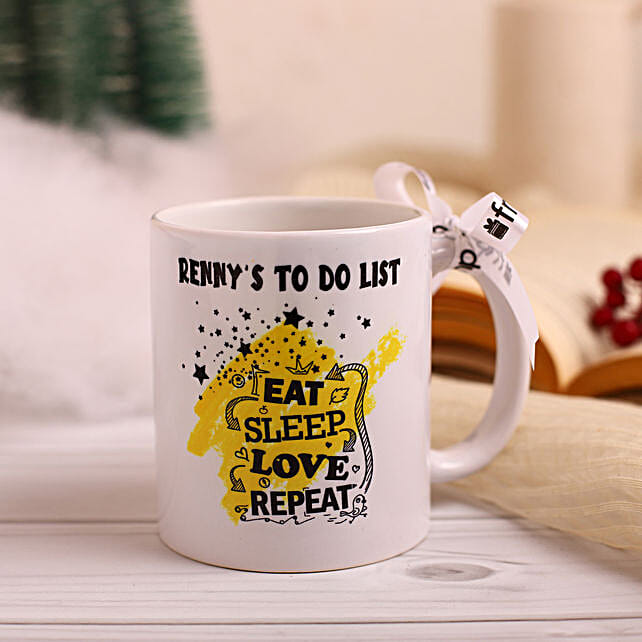 Buy/Send Eat Sleep Love Repeat Personalised Mug Online- FNP