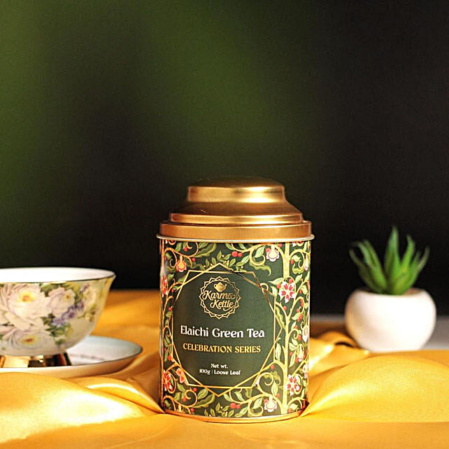 Buy/Send Loose Leaf Elaichi Green Tea Online- FNP