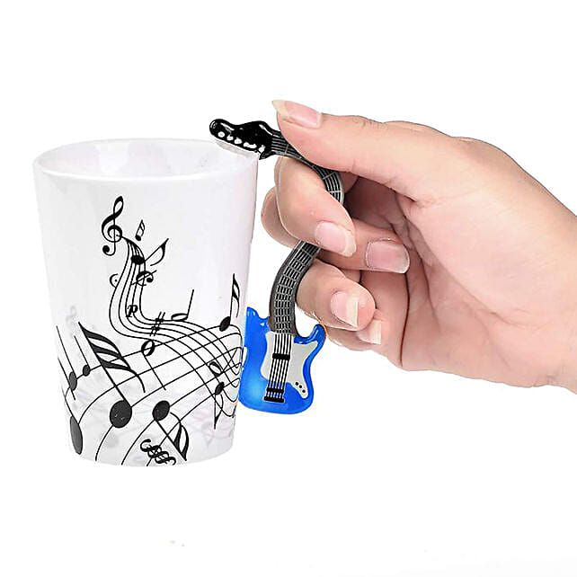Buy/Send Guitar Musical Notes 3D Mug Online- FNP