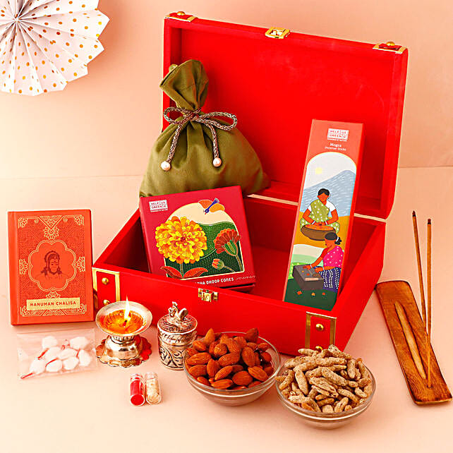 Buy/Send Shakkar Elegant Silver Pooja Box Online- FNP