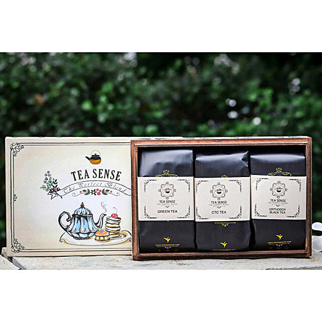 Buy/Send Classic Tea Wooden Gift Box Online- FNP