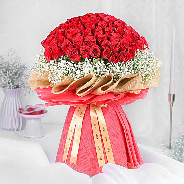 Buy/Send Endless Love 100 Roses Bouquet Online- FNP