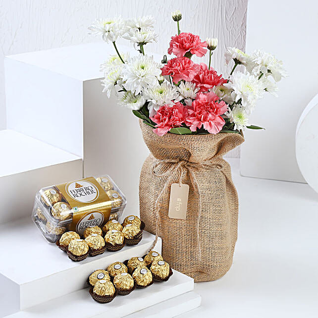 Buy/Send Floral Ferrero Fiesta Online- FNP