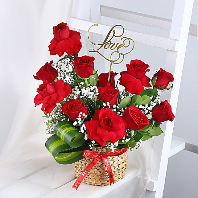 Buy/Send Love is Red Basket Online- FNP