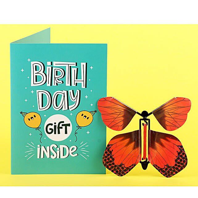 Buy/Send Butterfly Birthday Card Online- FNP