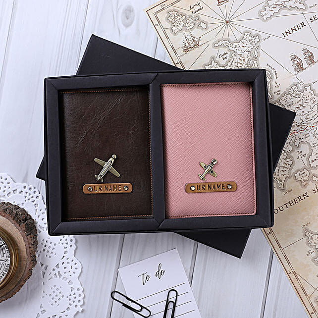 Buysend Personalised Couple Passport Covers Online Fnp