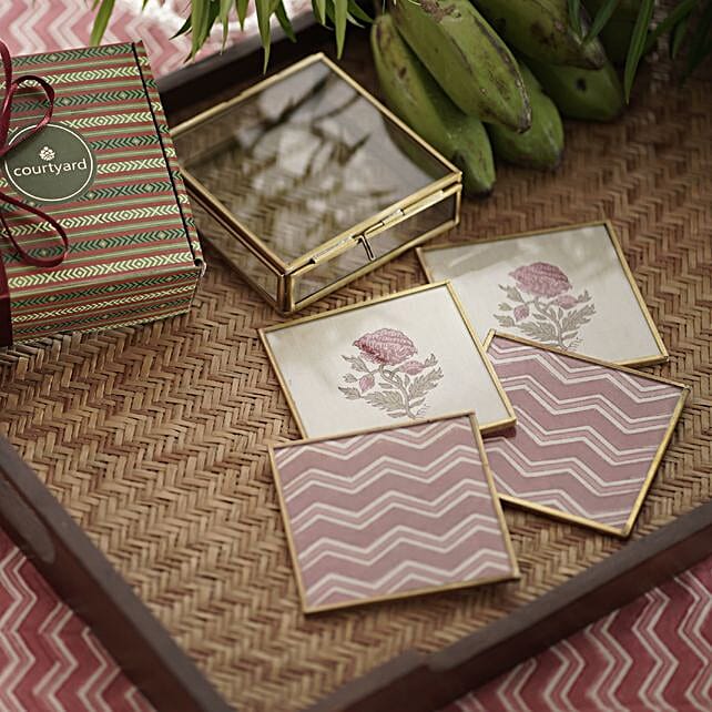 Buy/Send Courtyard Kanaier Coaster Gift Set Online- FNP