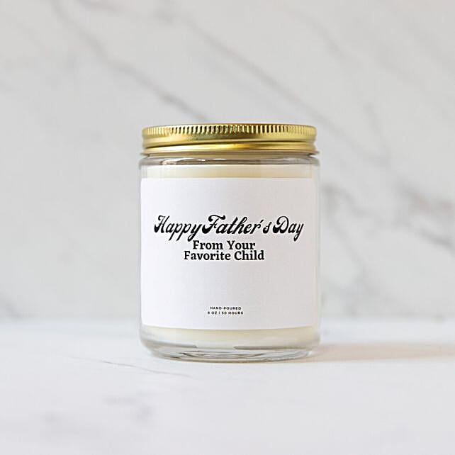 Buy/Send Happy Father's Day Lavender Scented Glass Jar Candle Online- FNP