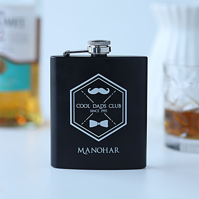 Buy Send Personalised Hip Flask For Super Dad Online Fnp