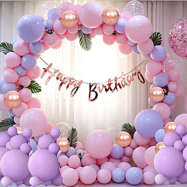 Buy/Send Pretty In Pink Birthday DIY Decoration Kit Online- FNP
