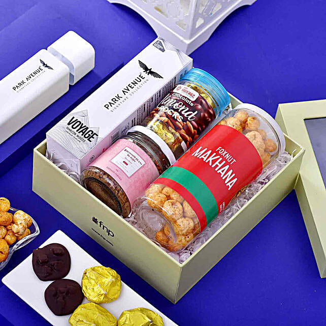 Buy/Send Luxury Fragrance & Snack Delights Online- FNP