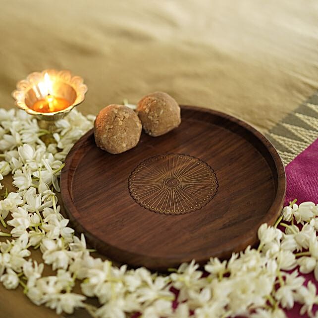 Buy/Send Courtyard Chakhra Pooja Plate Online- FNP