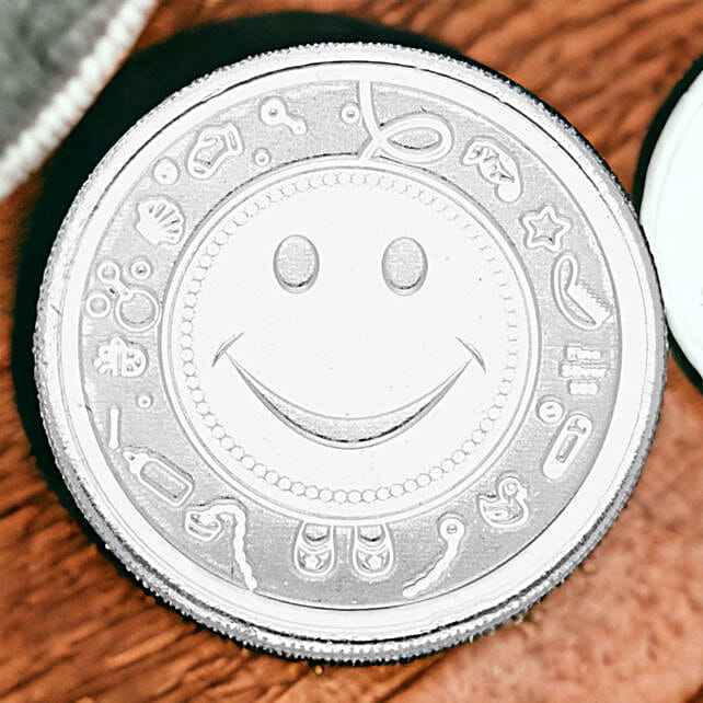 Buy/Send Smiley Silver Coin Online- FNP