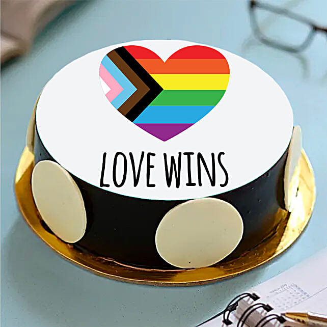 Buy/Send Rainbow Pride Chocolate Cake Online- FNP