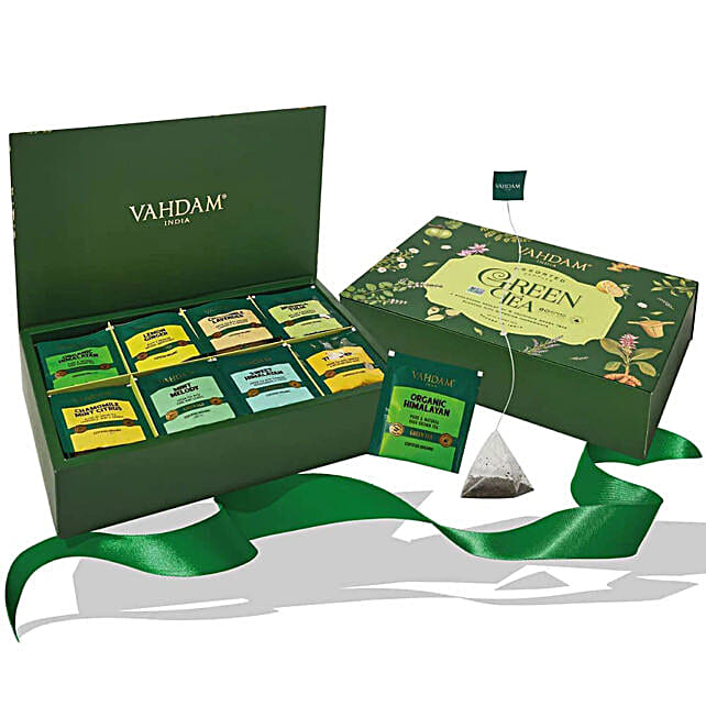 Buy/Send Vahdam Green Tea Sampler Pack Online- FNP
