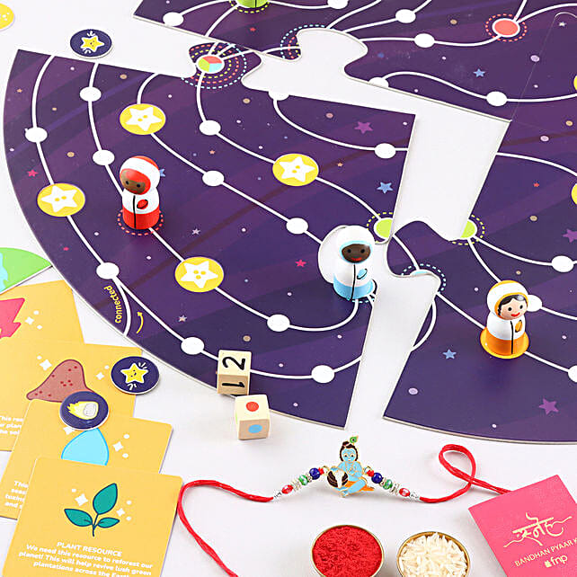 Buy/Send Sneh Bal Krishna Rakhi with Board Game Online- FNP