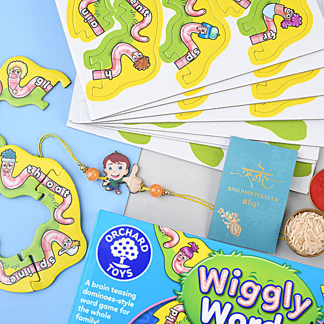 Buy/Send Sneh Smiley Kid Rakhi with Wiggly Words Game Online- FNP