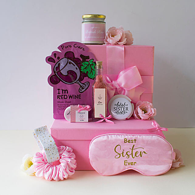 Buy/Send Pretty in Pink Gift Box For Sister Online- FNP