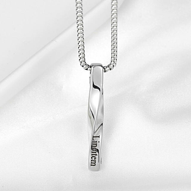 Buy/Send Personalised Charming Name Engraved Necklace Online- FNP