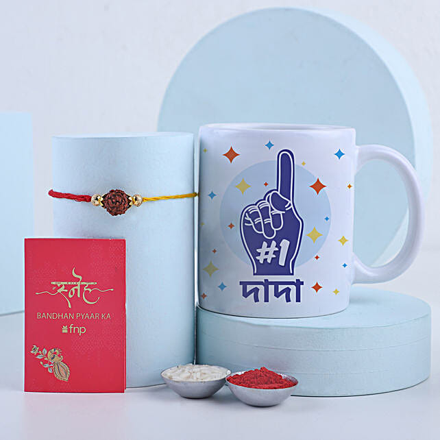 Buy/Send Sneh Rakhi And Mug Gift Set For Your Bengali Dada Online- FNP