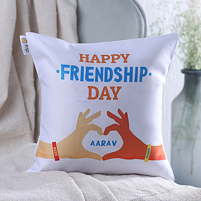 Buy/Send Happy Friendship Day Personalised Cushion Online- FNP