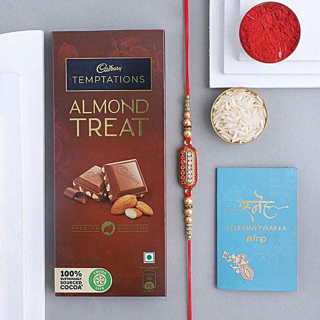 Buy/Send Sneh Ethnic Capsule Rakhi & Cadbury Temptations Delight Online ...