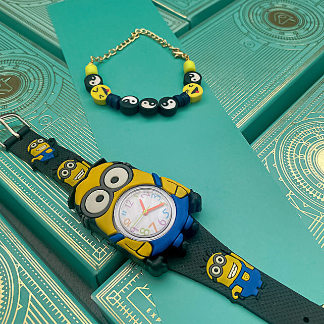 Buy/Send IZZHAAR Minion Watch Rakhi Online- FNP